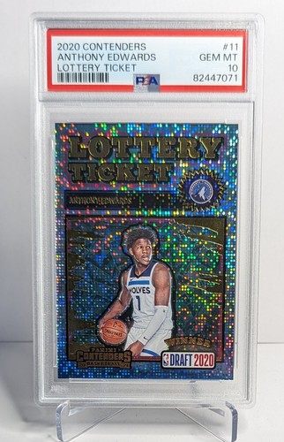 2020-21 Panini Contenders Anthony Edwards Lottery Ticket #11 RC PSA 10 ...