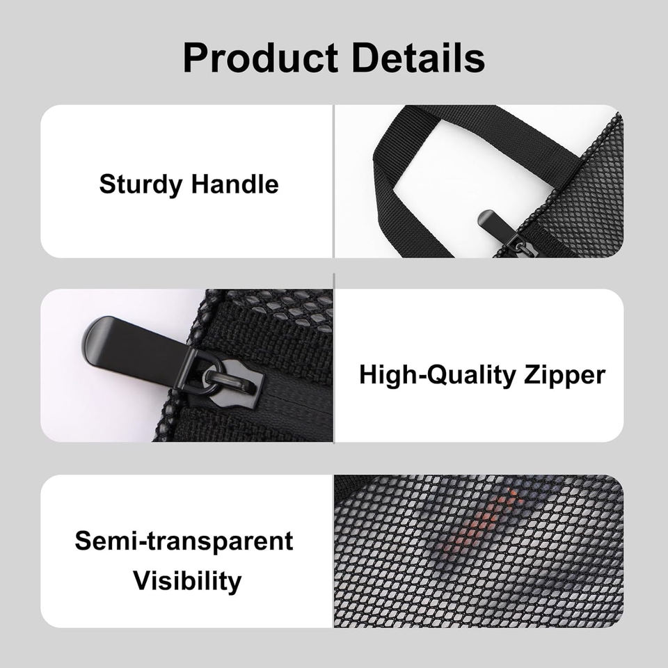 Shoe Bags for Travel, 2 Packs, Waterproof Travel Shoe Bags, Translucent ...