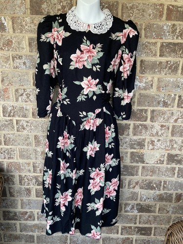 Jessica Howard By Mitchell Rodbell Vintage Roses Secretary Chic Dress ...