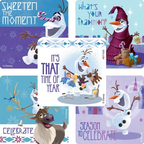 Olaf Frozen Adventure Stickers x 5 - Frozen Stickers Birthday Party ...