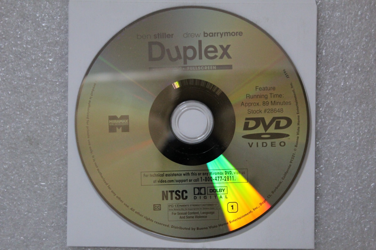Duplex DVD Fullscreen 786936204148| eBay