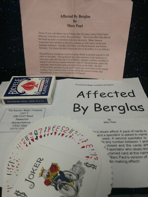 Marc Paul Affected by David Berglas ACCAN Advance Card Magic Imported ...
