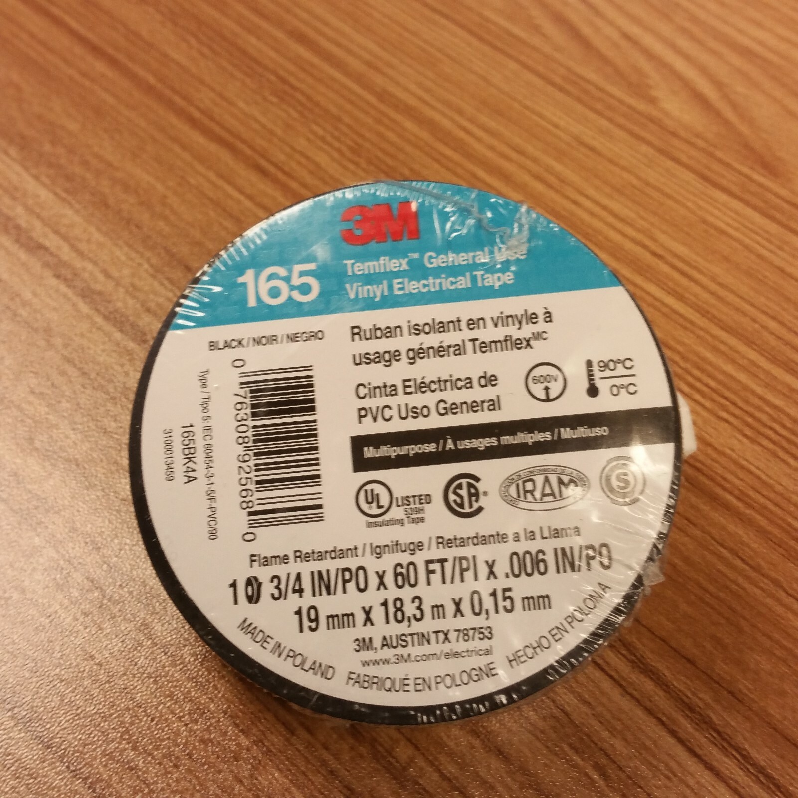 (20) 3M 165 TEMFLEX 3/4"x 60' BLACK ELECTRICAL TAPE | eBay
