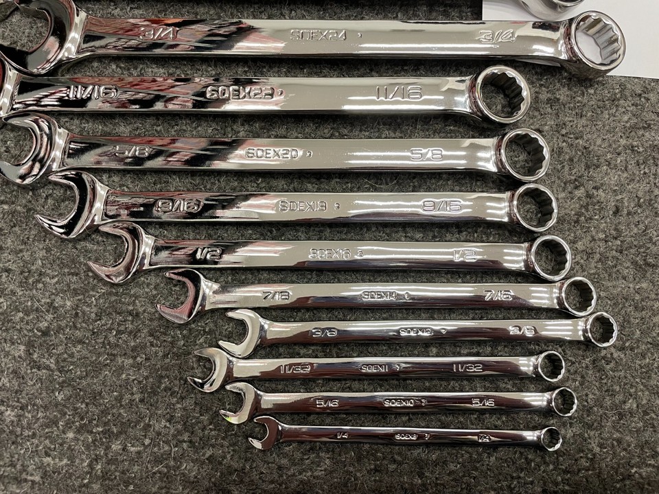 Snap-on Tools USA NEW 38pc SAE & METRIC MASTER Flank Drive Plus Combo ...