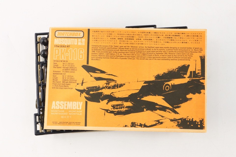 Matchbox 1/72 PK-116 MF-30/Mk-IX Mosquito Model Kit | eBay