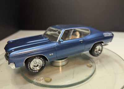 1970 Chevelle SS 454 1/25 Scale Model Kit Pro Built Metallic Blue | eBay