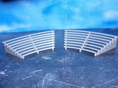 HO Scale Curved Bleachers 2 Pack - Custom colors - Type #4 | eBay
