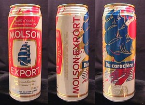 MOLSON EXPORT BIERE ALE DU CARACTERE - 710ML PULL TAB CAN - MONTREAL ...