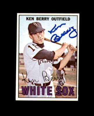 Ken Berry Signed Original 1967 Topps Chicago White Sox Autograph | eBay