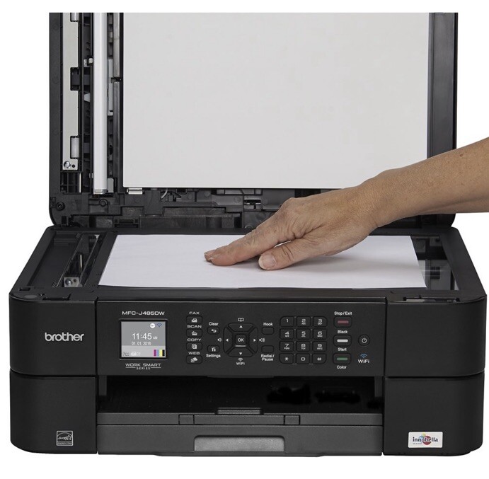 Brother MFC-J485DW Wireless All-In-One Color Printer w/ Print Copy Scan ...