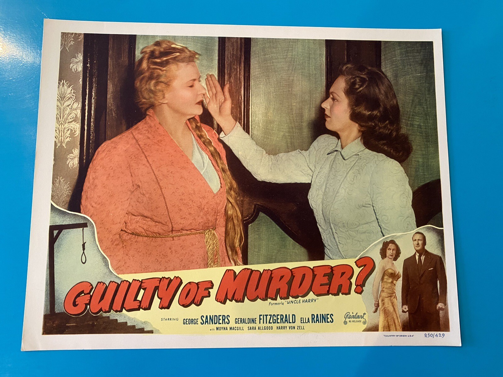 Guilty of Murder? (1950) RARE ORIGINAL VINTAGE Movie Lobby Card | eBay