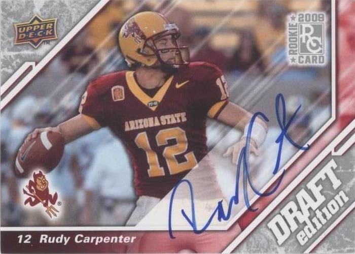 2009 Upper Deck Draft Edition - Rudy Carpenter #77 Autographs (AU, RC ...