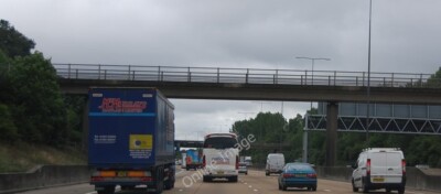 Photo 6x4 Footbridge over the M25 Downside/TQ1058 c2010 | eBay