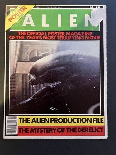 Vtg-Alien Official Poster Magazine-Issue #2 Xenomorph Cover 1979-Rough ...