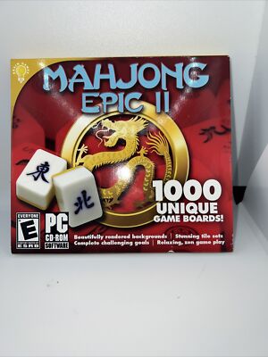 Mahjong ~ Mahjong Epic 2 ~ PC ~ Everyone ~ 2016 ~ NIP | eBay