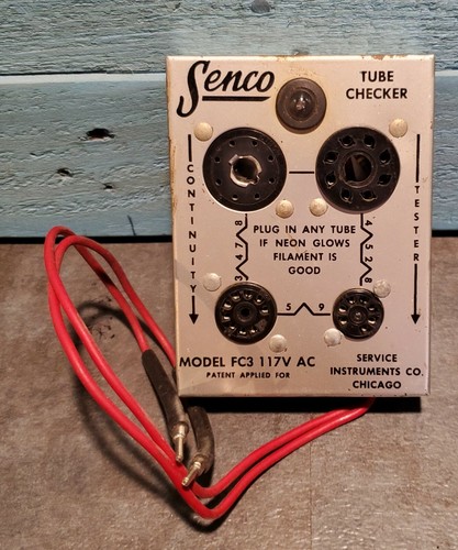 Vintage Senco Tube Checker Model FC3 w/Original Box | eBay