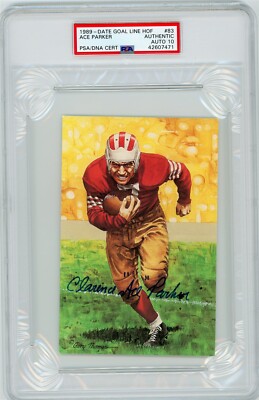 Clarence Ace Parker Signed Goal Line Art Card GLAC - PSA DNA 10 | eBay