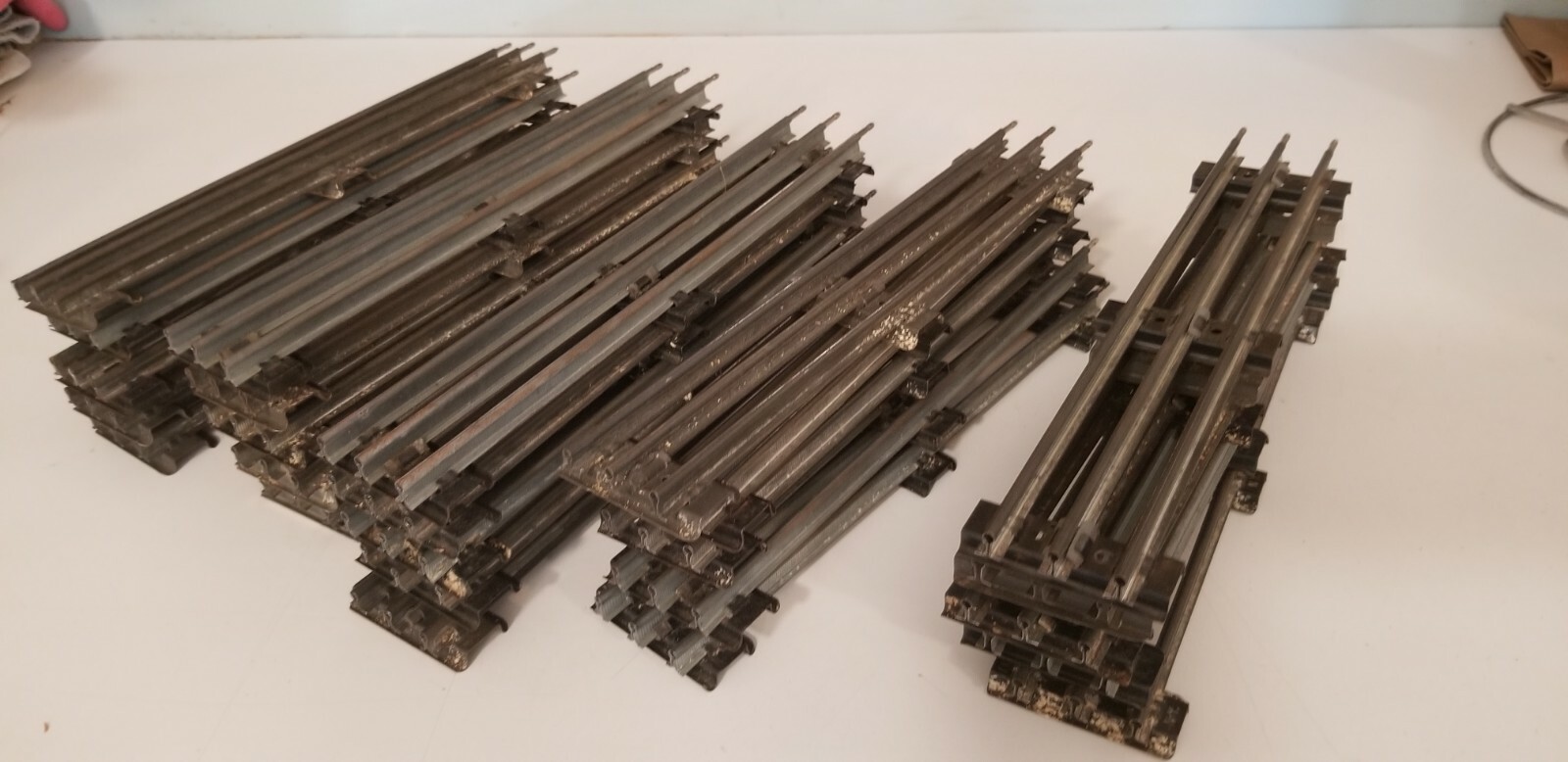 VTG Lionel o27 track lot 45 curves,25 strait w/pins+020 & 020X ...