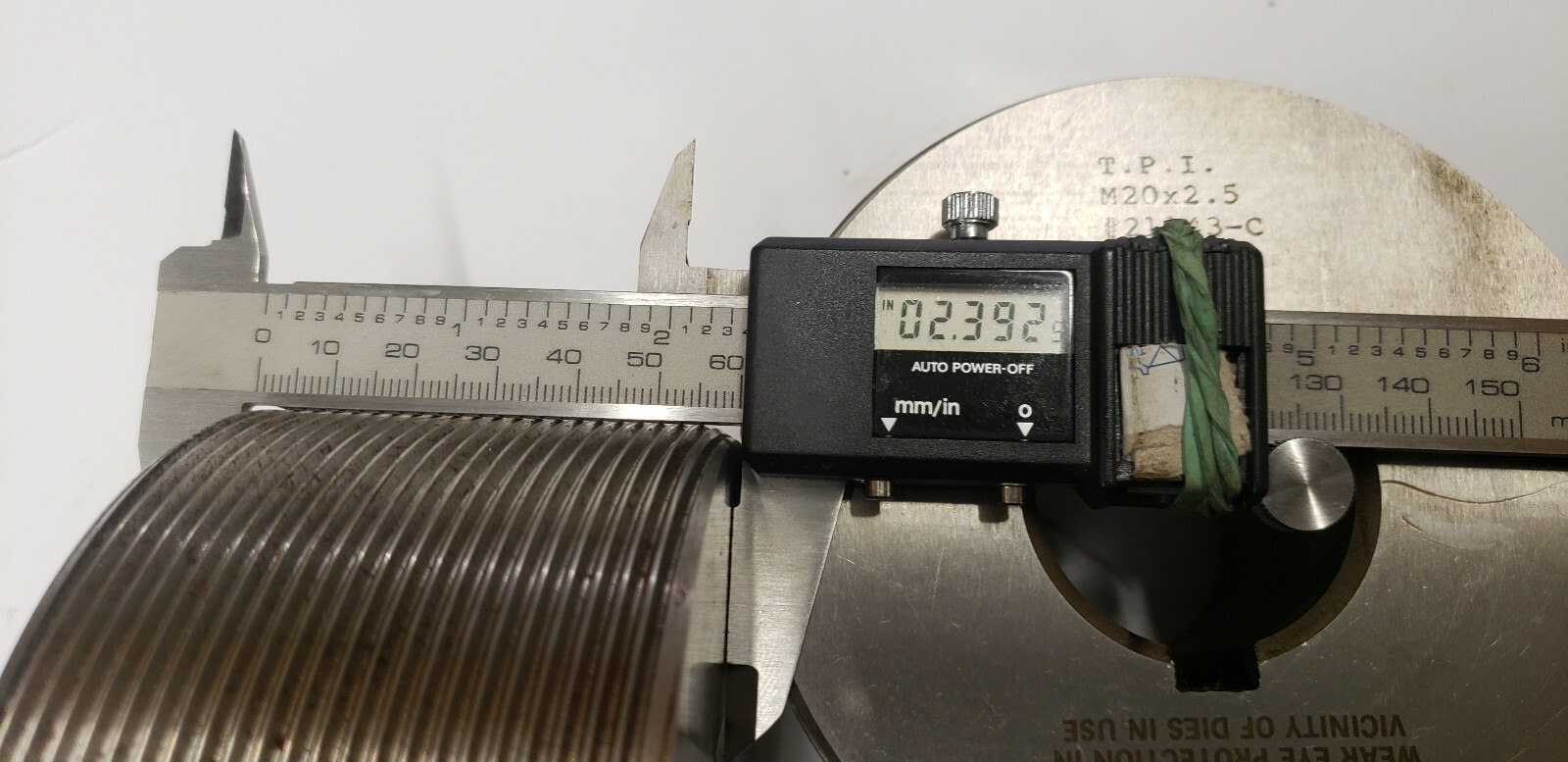 Tesker M20x2.5 Die Set, 200 Thread Rolling Machine 1.5" Spindle #21143 ...