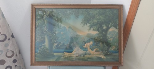 Rare R. Atkinson Fox Print. 18x30 Gold Framed. "Love's Paradise ...