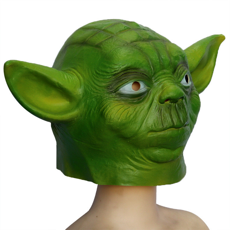 Star Wars Yoda Realistic Mask Party Latex Masquerade Headgear Cosplay ...