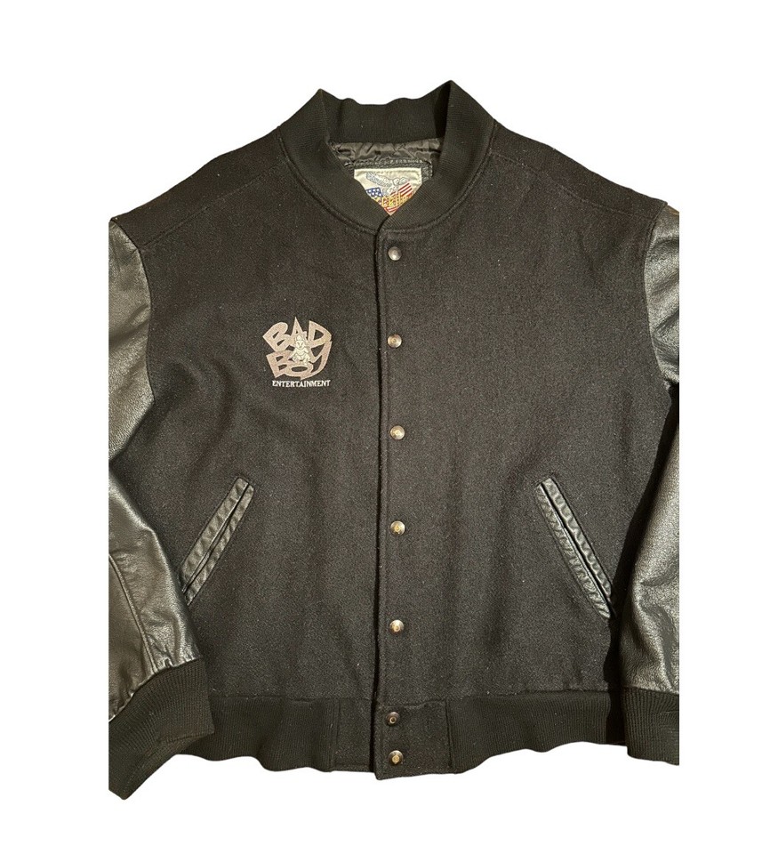 Vintage 99’ Puff Daddy Forever Bad Boy Ent. Excelled Varsity Wool ...