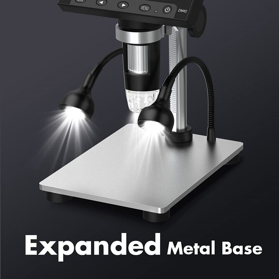 Elikliv Digital Microscope Soldering USB Coin Magnifier 1000X 4.3'' for ...