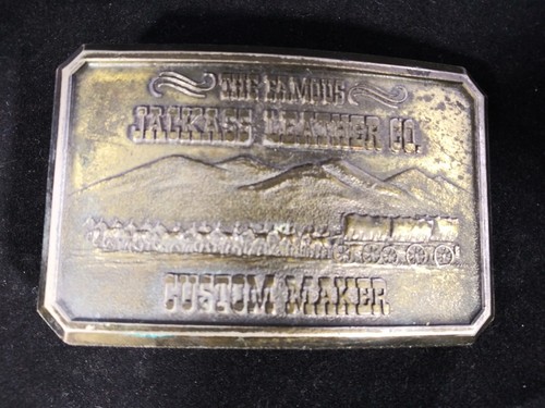 Jackass Leather Co. Brass Belt Buckle - Vintage Collectible, Lewis ...