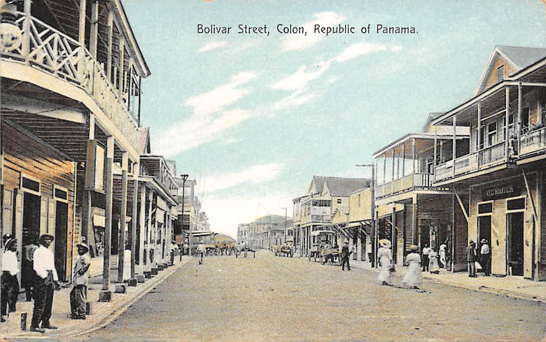 COLON, PANAMA ~ BOLIVAR STREET, ALBERT LINDO PUB #624 ~ c. 1904-14 | eBay
