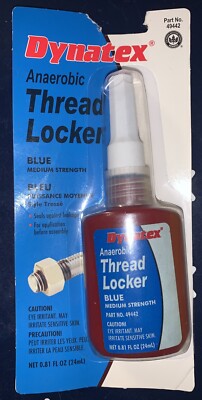 USA DYNATEX Blue Medium Strength Anaerobic Thread Locker 24mL (.81FL OZ ...