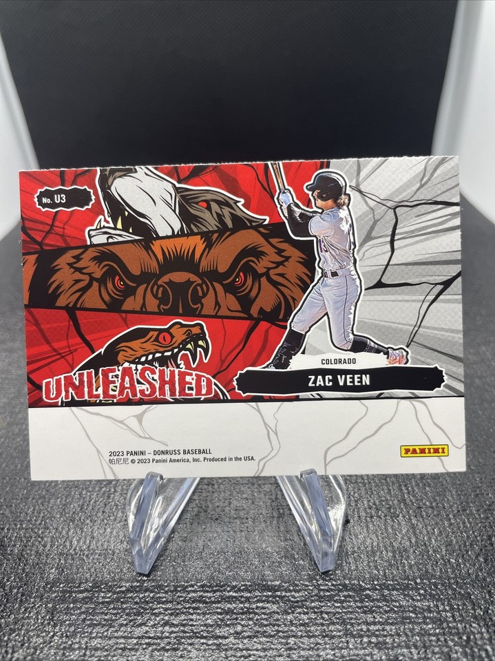 2023 Panini Donruss Zac Veen Unleashed Vector Parallel Insert #U3 ...