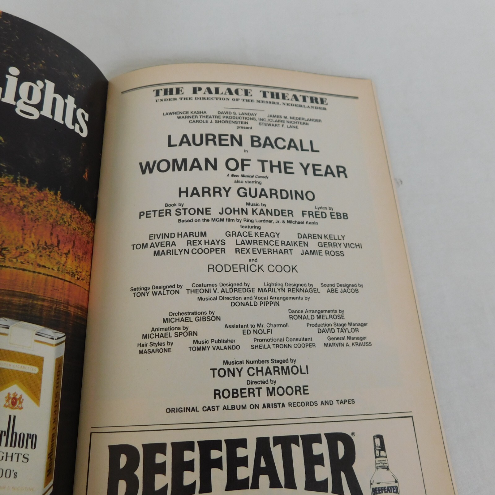 Woman Of The Year Playbill July 1981 Lauren Bacall Harry Guardino Jamie ...