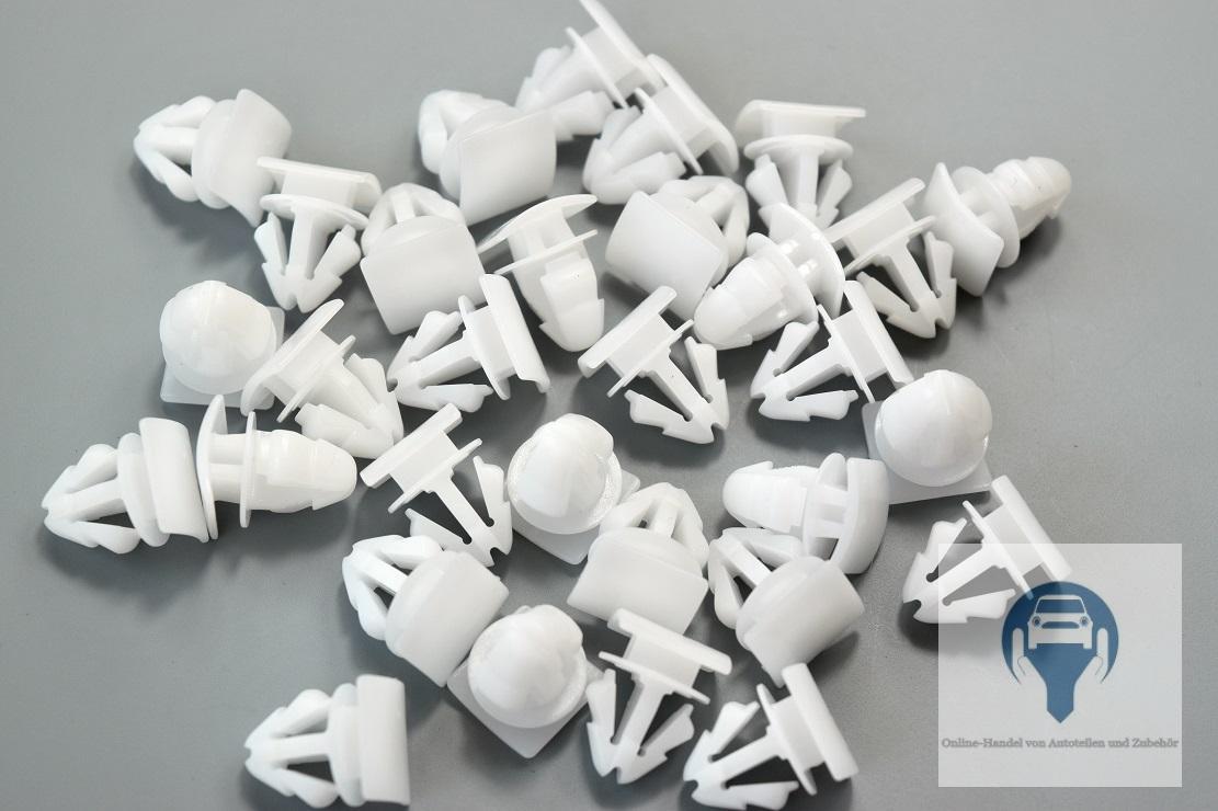 20x ZIERLEISTEN SCHUTZLEISTE CLIPS AUDI Q3 Q5 Q7 VW GOLF JETTA PASSAT ...
