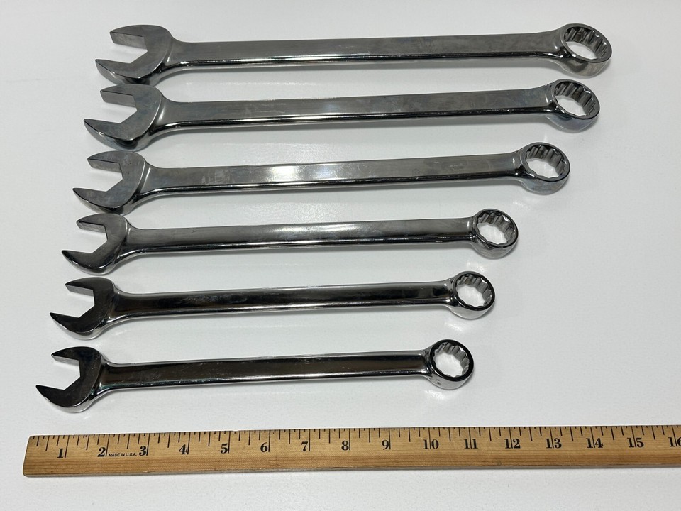 Bonney Tools USA 6pc Large Metric 21mm-32mm Polished Combination Wrench ...
