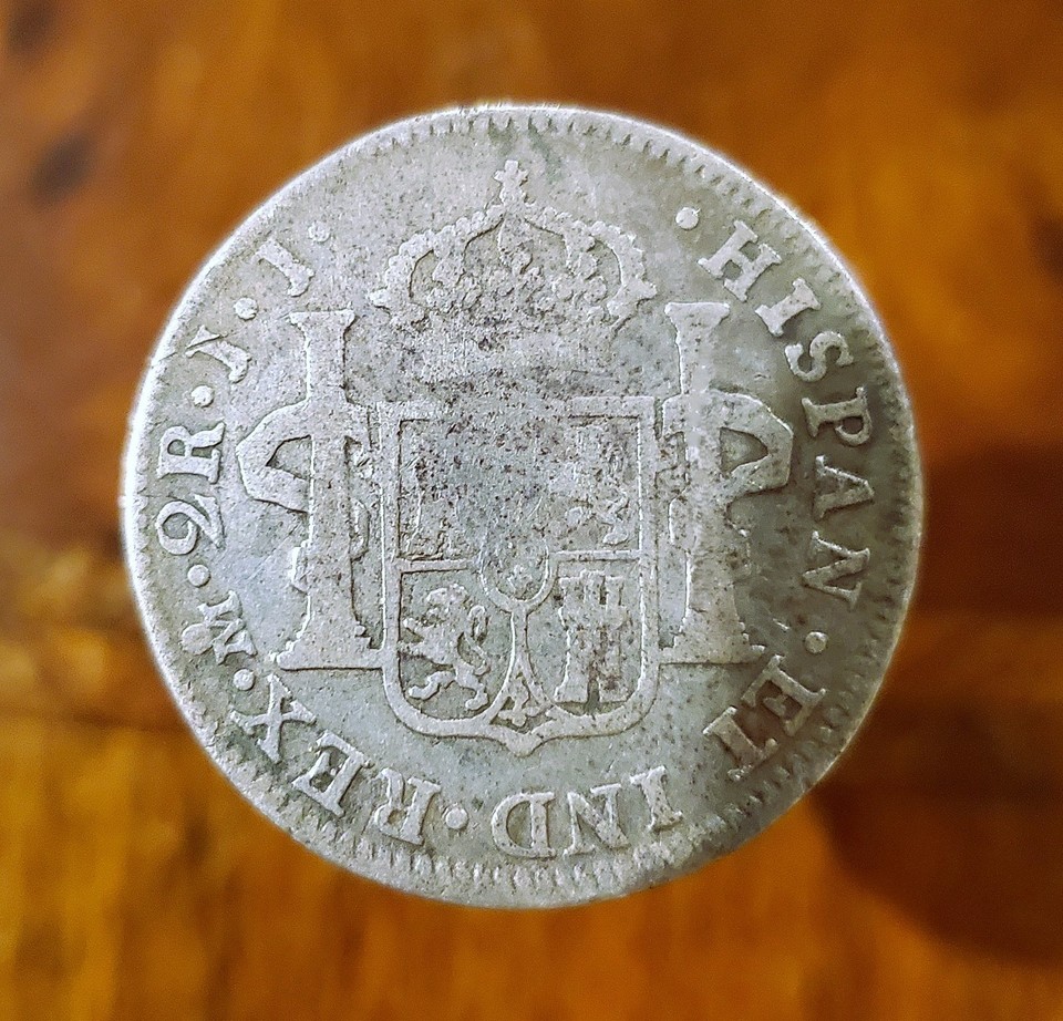 1815 MEXICO ~ SPANISH COLONIAL SILVER 2 REALES ~ NICE COLLECTOR GRADE ...