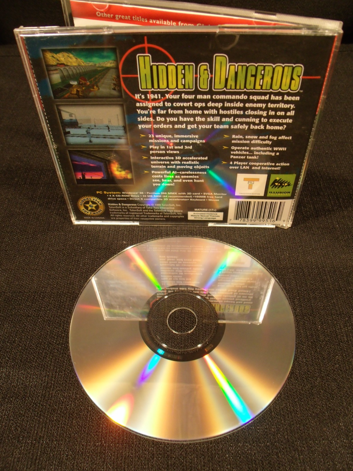 Hidden And Dangerous PC Game Windows 98 778399995169| eBay