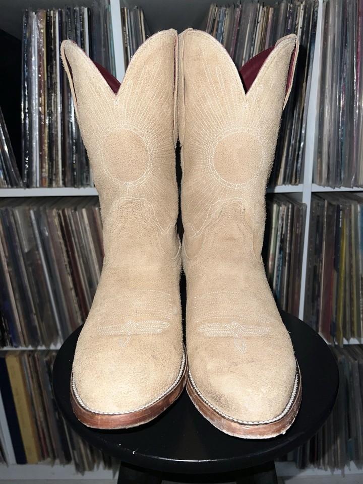 Chisos No. 1 - Roughout 10D WORN ONCE Men's Round Toe Cowboy Boot ...