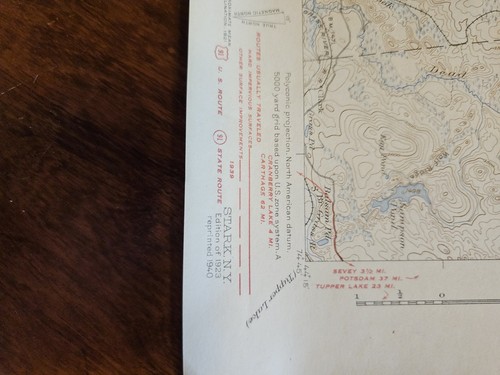 1920s Edition Usgs Topographic Map Of Ausable Adirondacks NY | eBay