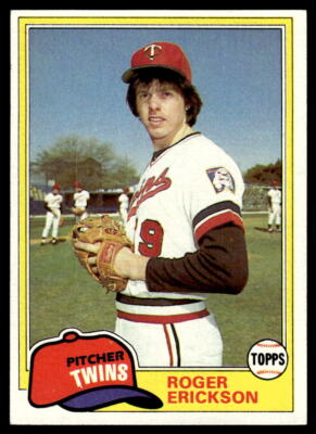 1981 Topps Roger Erickson #434 Minnesota Twins Baseball Card | eBay