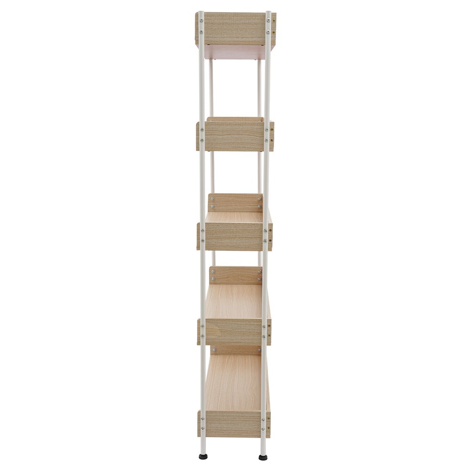 Modern 5-tier Book Shelf Storage Units Bedroom Kitchen Organizer ...
