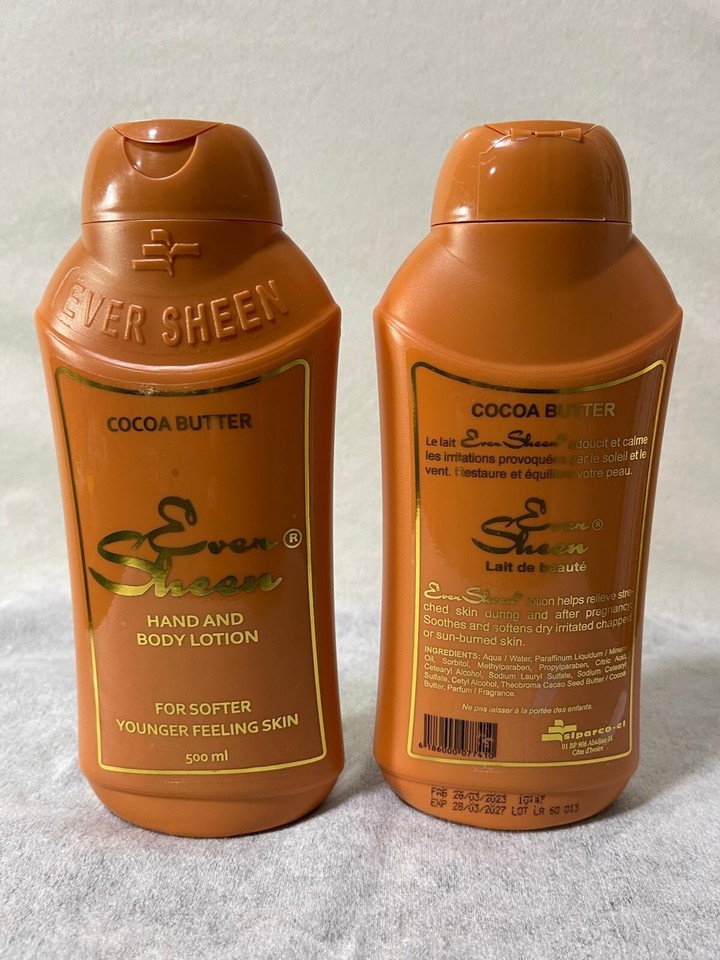 Ever Sheen Cocoa Butter Hand & Body lotion 500ml | eBay