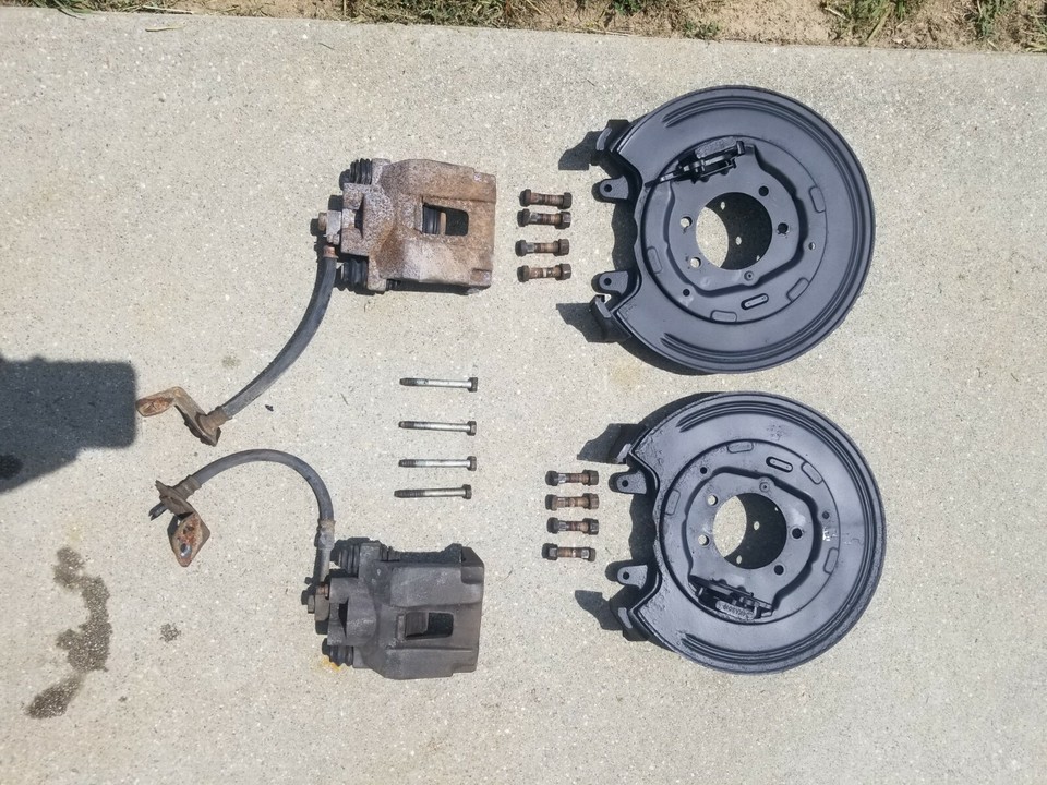 JEEP Cherokee Chrysler 8.25 Rear Axle Drum to Disc Brake Conversion Kit ...