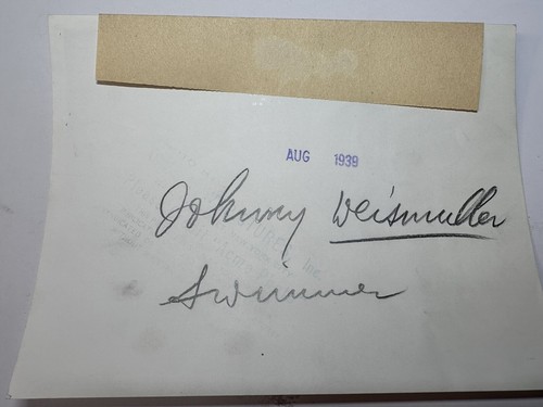 Orig 1939 Johnny Weissmuller Beryl Scott Wife Wedding Supper PRESS ...