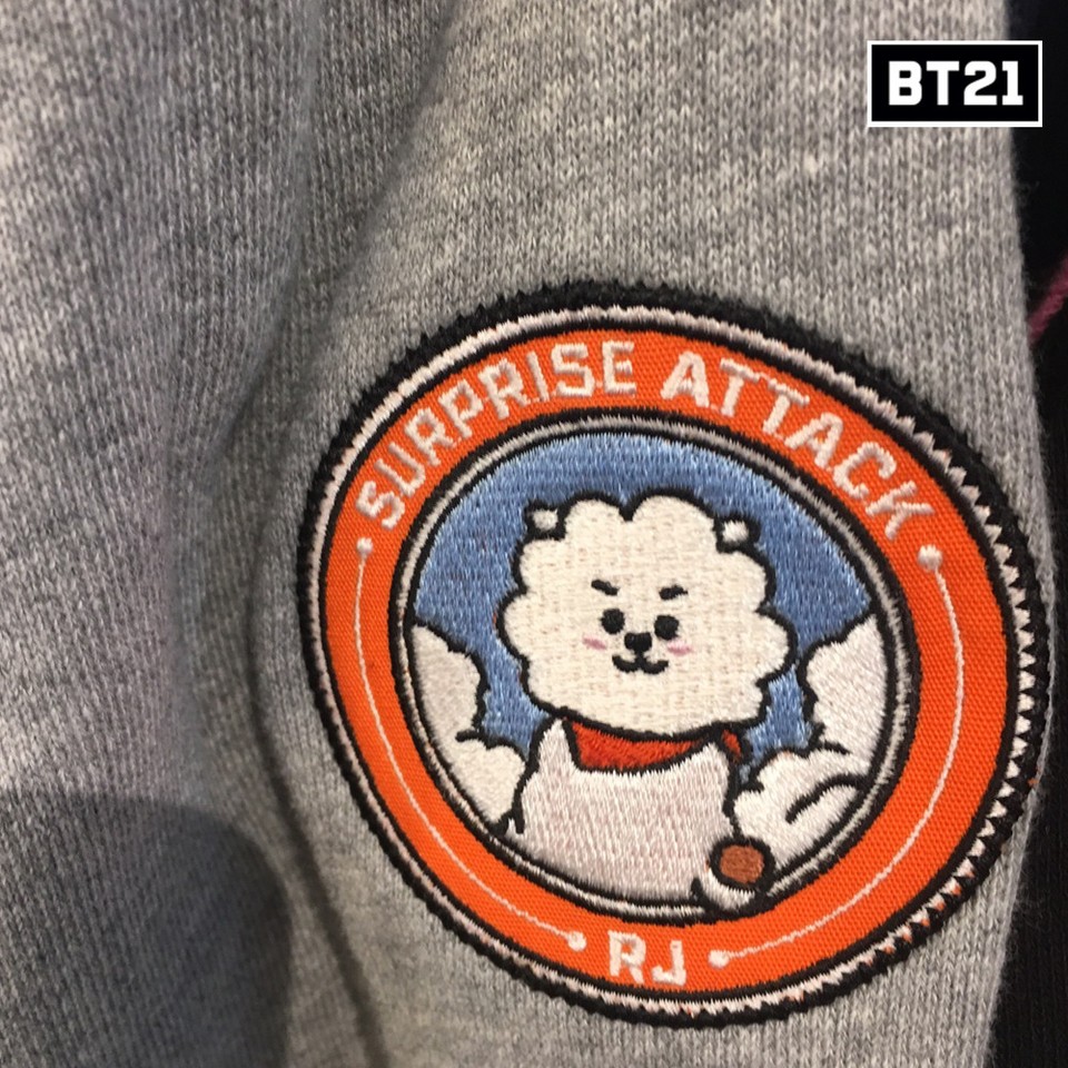 BTS BT21 Official Authentic Goods Adult Half Zip-up Sweat Shirts T ...