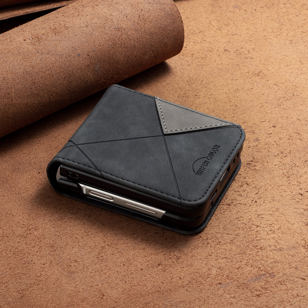 Matte Leather Protective Shockproof Flip Case Cover For Samsung Z Flip ...