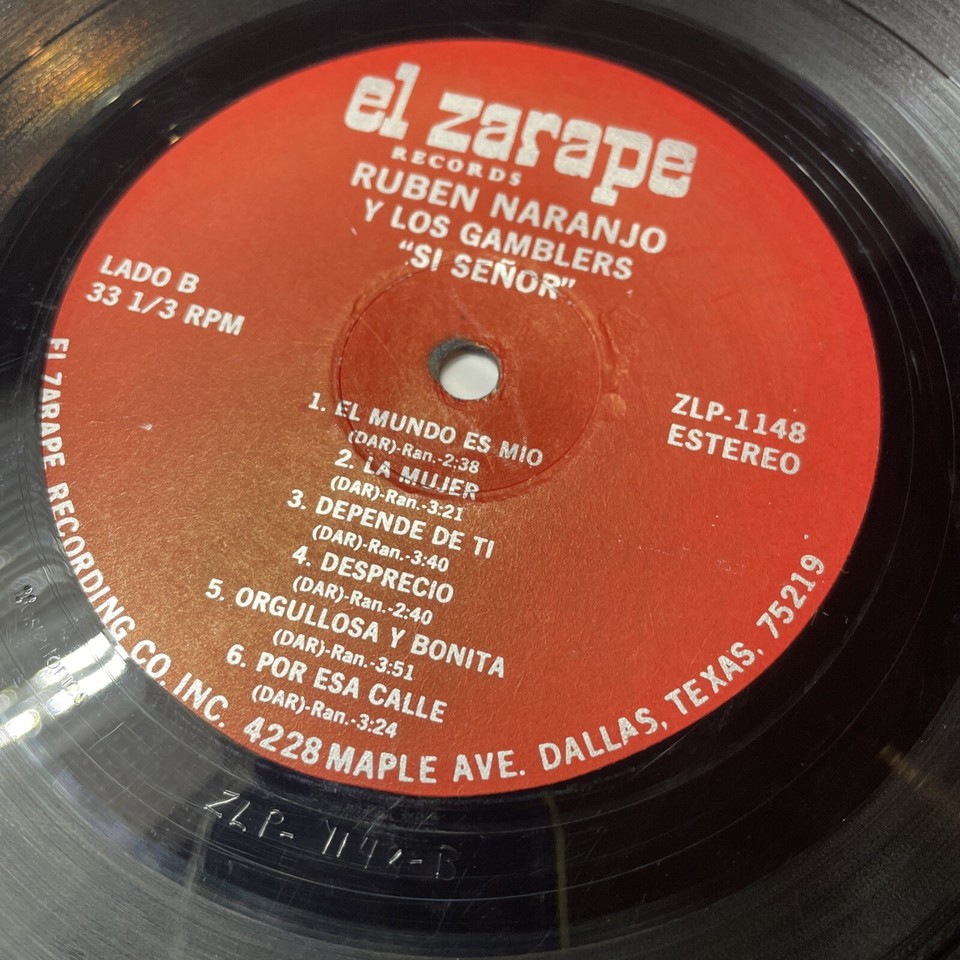 LP - Ruben Naranjo Y Los Gamblers - Si Senor - el zarape 1979 - US ...