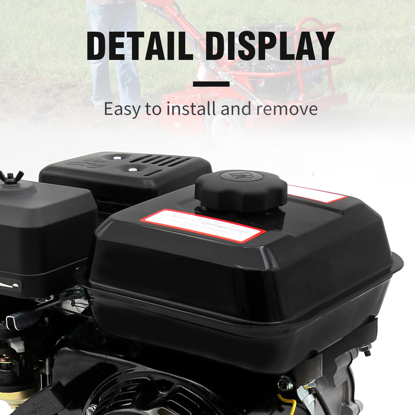 Gasoline Engine 4 Stroke 210CC 7.5HP OHV Industrial Grade Pull Start ...