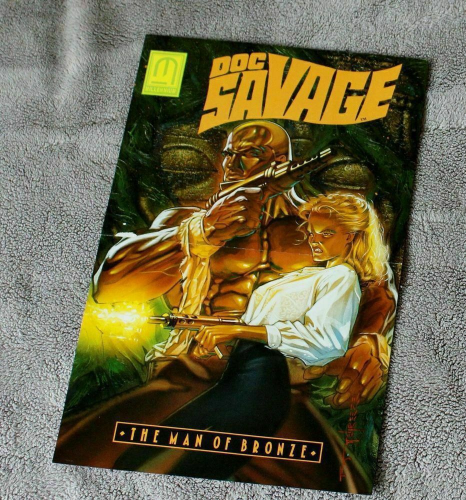 Doc Pat Savage #3 1991 Man of Bronze Brian Stelfreeze Millennium PROMO ...