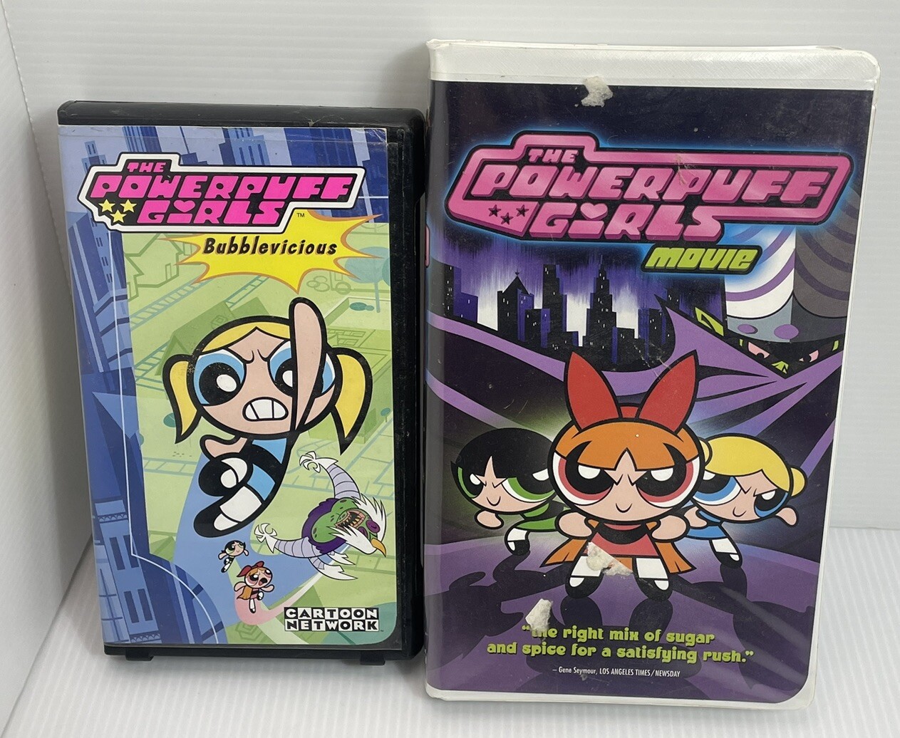 The Powerpuff Girls Movie VHS Clamshell Case Bubblevicious 2000 Lot Of ...