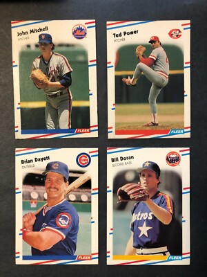 1988 FLEER BASEBALL CARDS YOU CHOOSE FREE SHIPPING MLB CARD VINTAGE | eBay